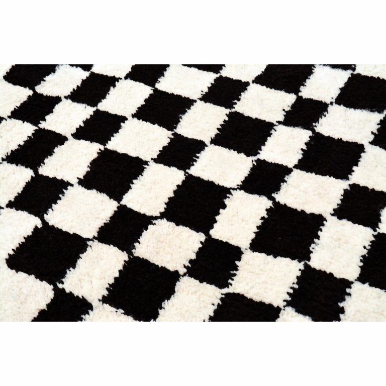 Handmade Berber rug - Checkered rug - Moroccan Rugs
